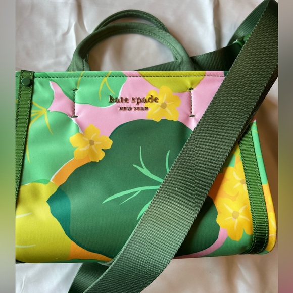 kate spade | Bags | Kate Spade Sam Nylon Mini Tote Cucumber | Poshmark